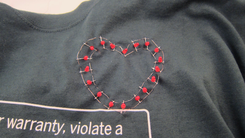 ‘Sewing’ Wearable LEDs using Wire Wrap Wires « RAYSHOBBY.NET